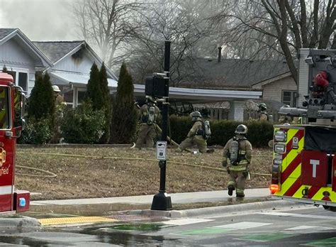 Crews Battle House Fire In Springfield