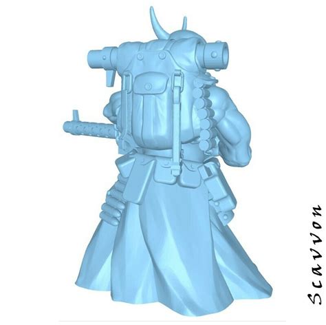 🆓 Chaos Cultist 11 Heavy Specialist With Big Stubber・free 3d File For