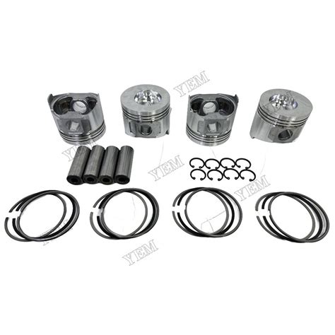 Piston And Piston Ring Set For Yanmar 4d84e 3 Engine