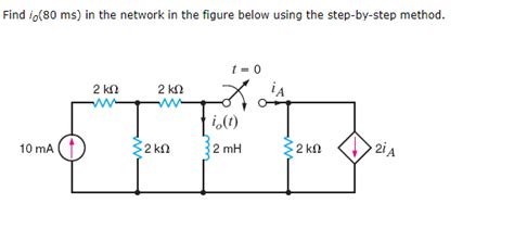 solved find 10 80 ms in the network in the figure below