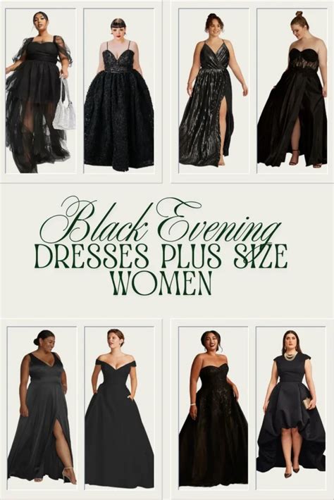 10 Black Evening Dresses For Plus Size Women