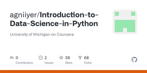 GitHub Agniiyer Introduction To Data Science In Python University Of Michigan On Coursera