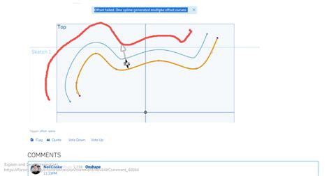 Offset Spline Distance Onshape