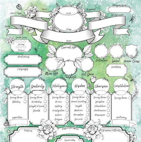 Character Template Sheet