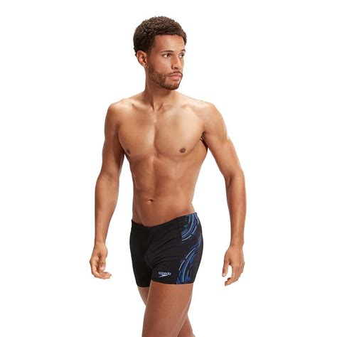 Speedo End Tech Panel Swimming Boxer Black Swiminn