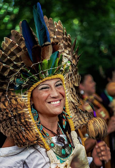 Indigenous Peoples Of The Americas Parade New York City 2022 Photograph By Robert Ullmann Fine