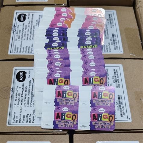 Voucher Axis Kosong Isi 200 Sn 50 Lembar 1 Agustus 2026 Lazada Indonesia