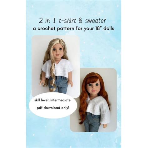 Ag Doll Clothes Pattern Etsy