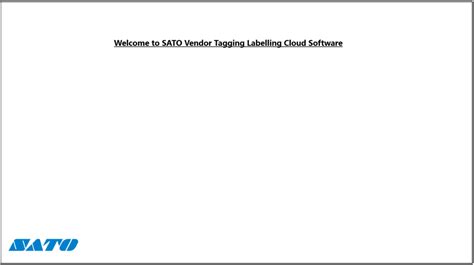 Sato Vendor Tagging Rfid Logging In Sato Help Center