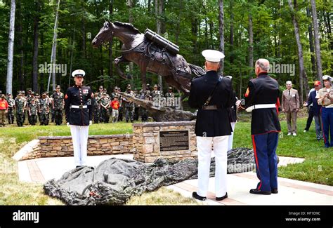 The National Museum Of The Marine Corps Hosts The Dedication Of The War