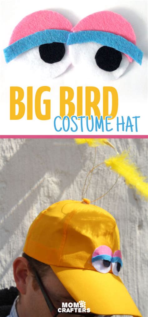 Diy Big Bird Costume Hat An Easy No Sew Tutorial