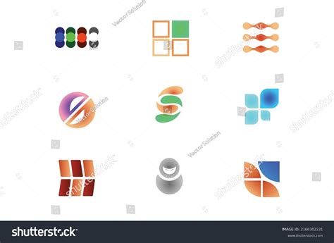 Logo Collection Template File Vector Design Stock Vector Royalty Free