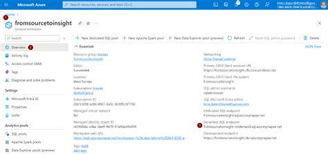 azure synapse serverless sql pool how to extract the database model