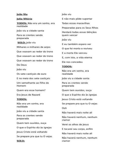 João Viu Julia Vitória Pdf