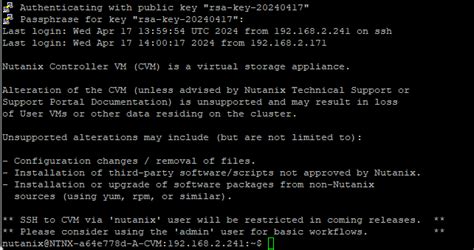 Nutanix Ahv Ssh Keys And Cluster Lockdown Julien Dumur