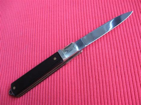 Vintage Slim Iher Inox Spain Leverlock Switchblade Knife
