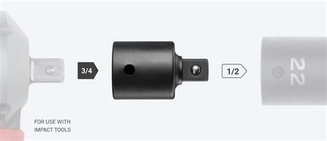 34 Inch Drive F X 12 Inch M Impact Reducer Tekton Sia33102