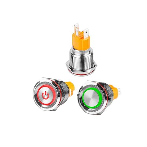 19mm Push Button Switch Connector Installation Panel Thickness ≤13mm Industrial Equipment
