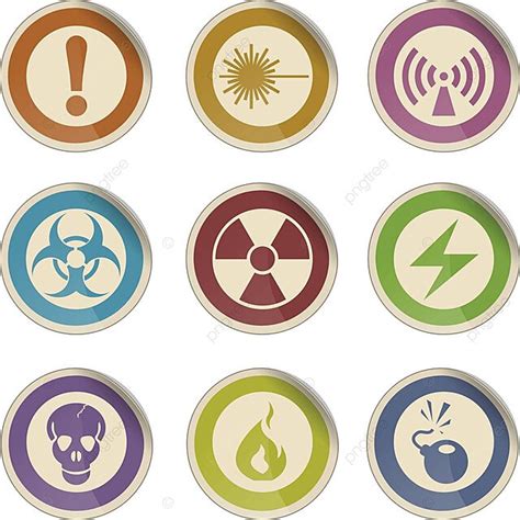 Hazard Sign Icons Hazard Sign Radiation Restricted Area Sign Vector