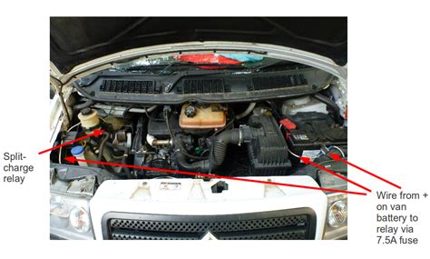 Zero Carbon Adventures Citroen Dispatch Split Charge Relay Leisure Battery Setup