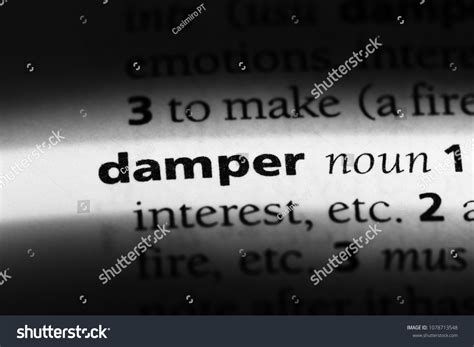 Damper Word Dictionary Damper Concept Stock Photo 1078713548 Shutterstock