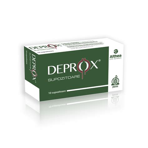 Supozitoare Deprox 10 Bucati Althea Life Science Farmacia Tei Online