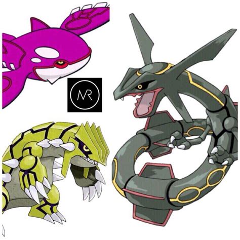 Groudon Kyogre Rayquaza Shiny