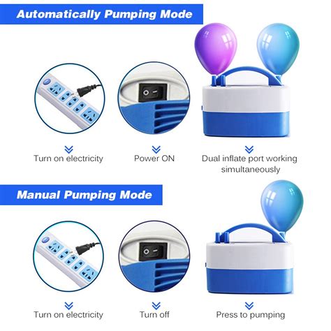 Electric Air Balloon Pump Portable Inflator Dual N Grandado