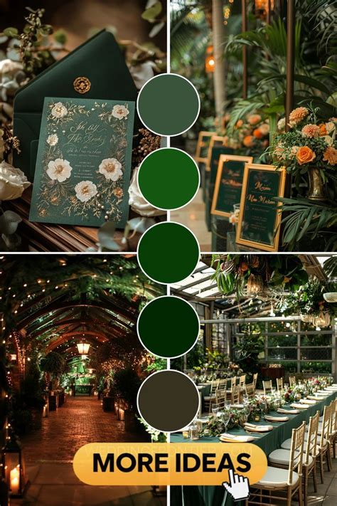 Radiant Dark Green Wedding Theme Ideas Youll Find Lovely Green