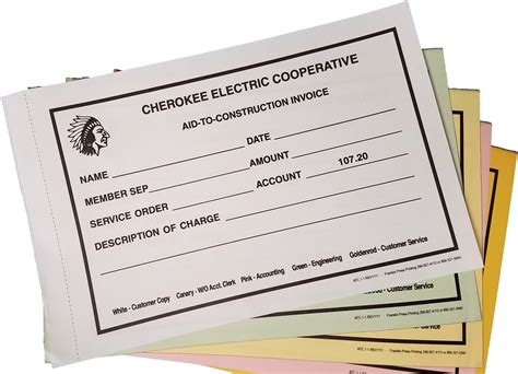 Carbonless Forms Franklin Press Printing