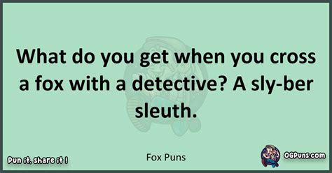 240 Foxy Funnies Unleashing A Cascade Of Cunning Fox Puns
