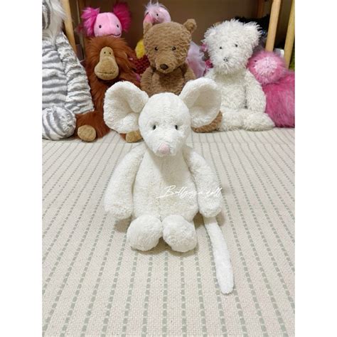 Jellycat Bashful Cream Mouse Shopee Singapore