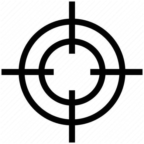 Crosshair Gun Sight Reticle Rifle Scope Scope Target Icon