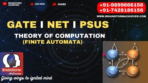 Theory Of Computation Finite Automata Youtube