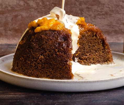 Stem Ginger Pudding With Marmalade Centre Bennett Opie