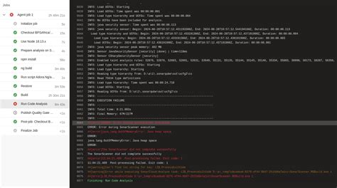 Error In Azure Devop Sonar Cloud Run Analyses Step Sonarqube Cloud Sonar Community