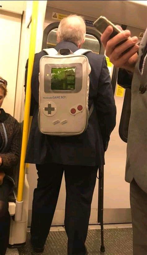 He Has Tetris On His Game Boy Backpack Rtetris