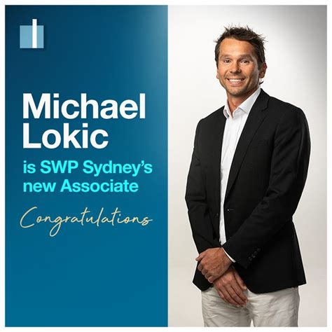 Swp Sydney Michael Lokic Were Proud To Announce A Well Deserved Promotion For Michael Lokic