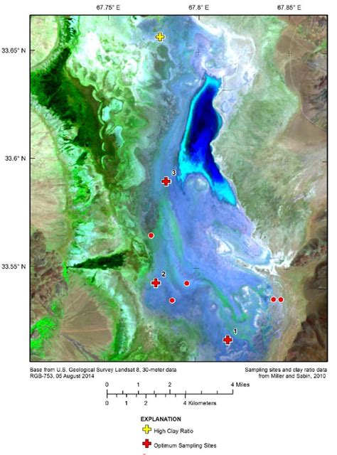 August 05 2014 Landsat 8 Image Rgb 753 Of The Dasht E Nawar Showing Download Scientific