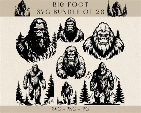 Bigfoot 6 Svg Bigfoot Svg Sasquatch Svg Bigfoot Clipart Bigfoot Files