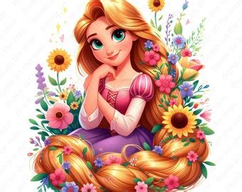 Rapunzel Png Tangled Svg Princess Clipart Princess Png Tangled Png