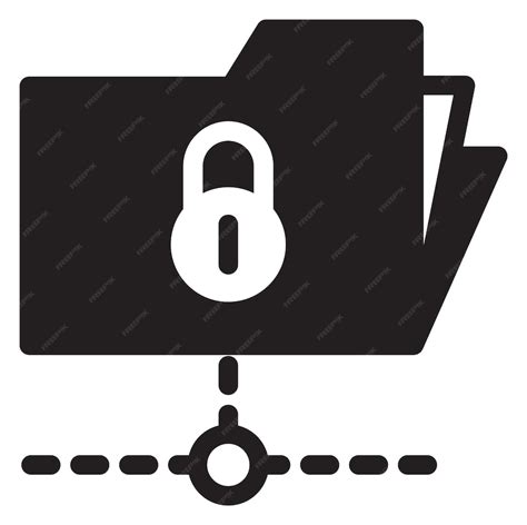Premium Vector Protected Folder Linear Icon Shared File Storage With