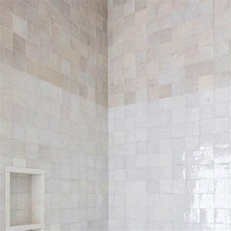 50 Shades Of White Zellige Tiles For Stunning Bathroom Design White