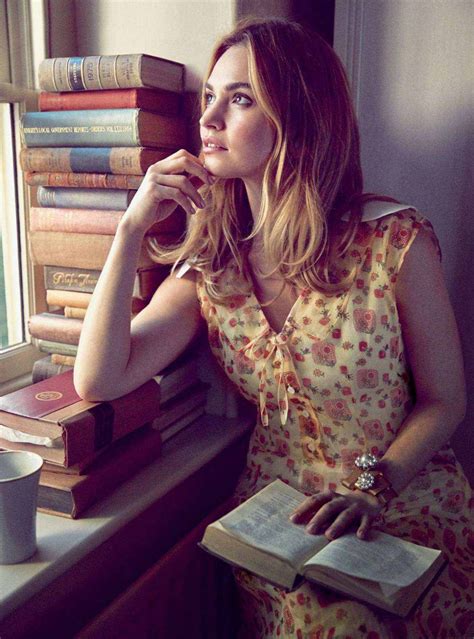 Lily James Harpers Bazaar Uk April 2018 • Celebmafia