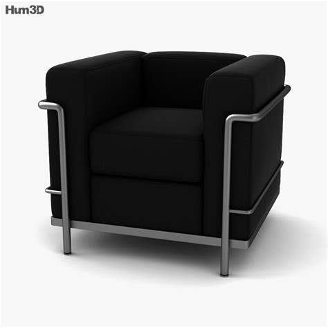 Cassina Lc2 Armchair 3d Model Download In Max Obj Fbx C4d