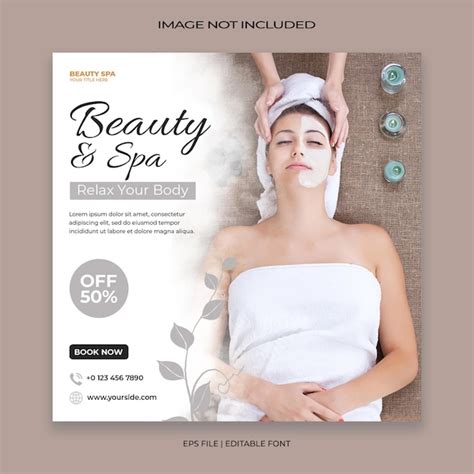 Premium Psd Banner Template For Spa Therapy