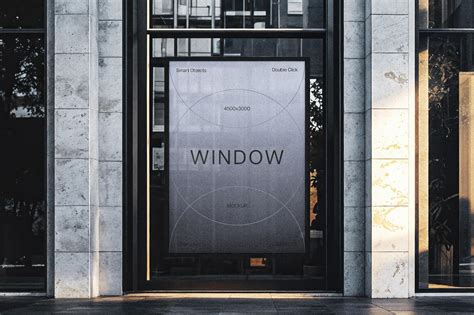 Window Poster Mockup