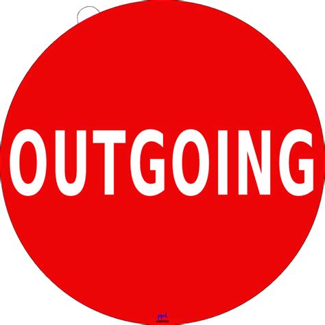 Outgoing Floor Sign Pristine Products