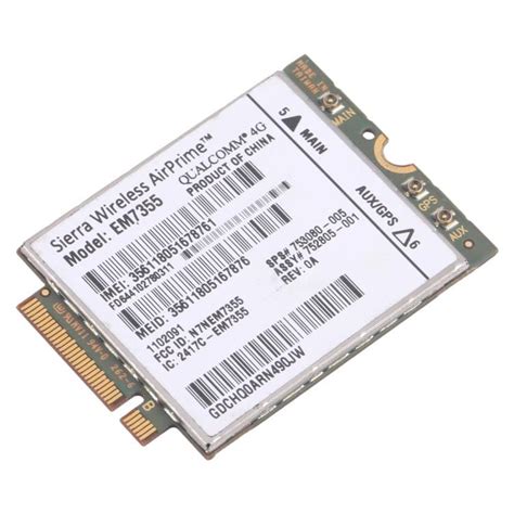 4g Lte Modul Em7355 Gobi5000 Wwan 753080 005 Till Hp Elitebook 820 840 850 G1