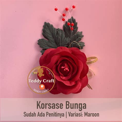Jual Korsase Bunga Bros Bunga Tanda Panitia Bunga Jas Pernikahan Wedding Boutonniere